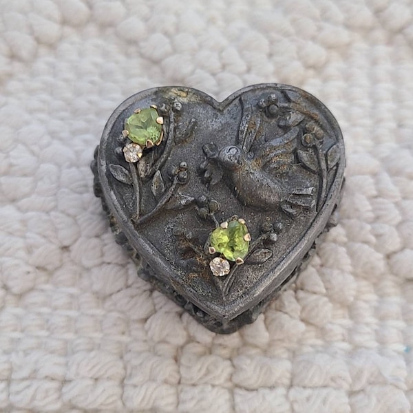 Pewter Heart Box - Etsy