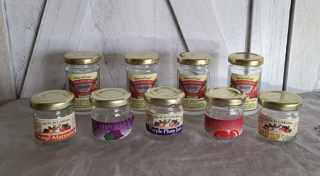 Lot of 9 Empty Mini Jelly Jars - Etsy