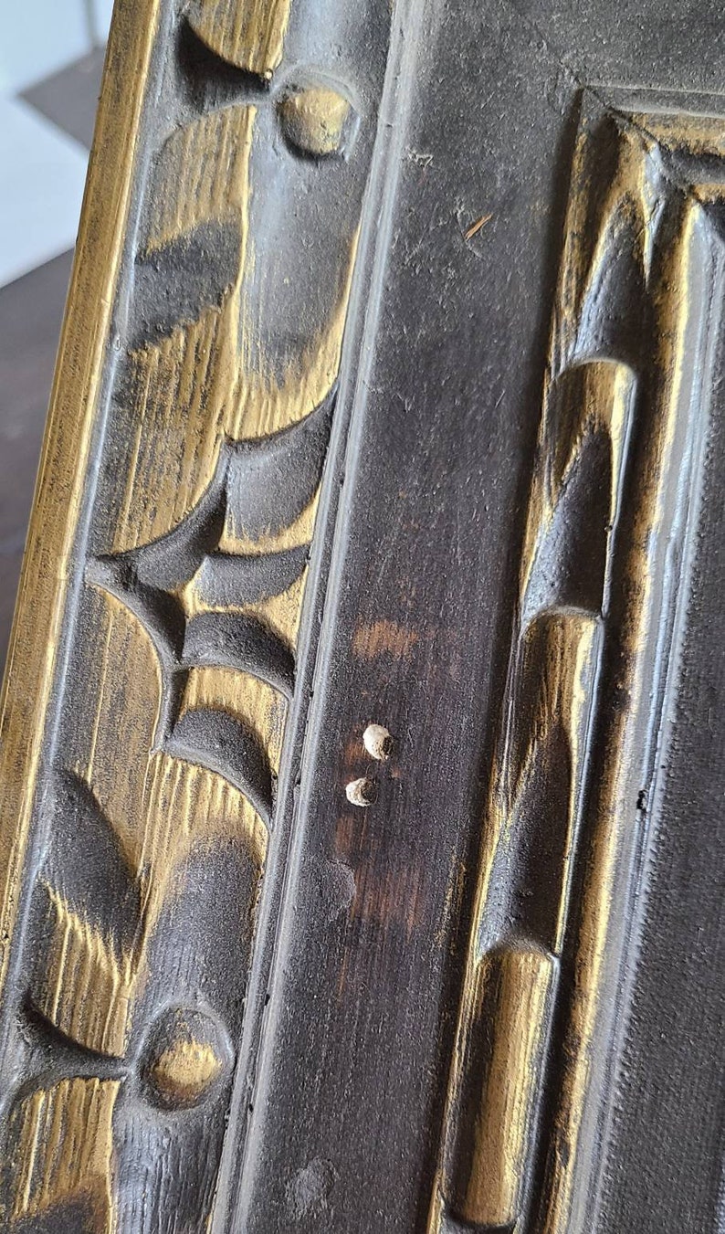 Vintage Ornate Painted Styrofoam Wall Hanging Frame. - Etsy