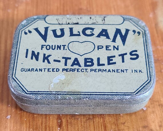 WWI Vulcan Fountain Pen Ink Tablets. - Etsy