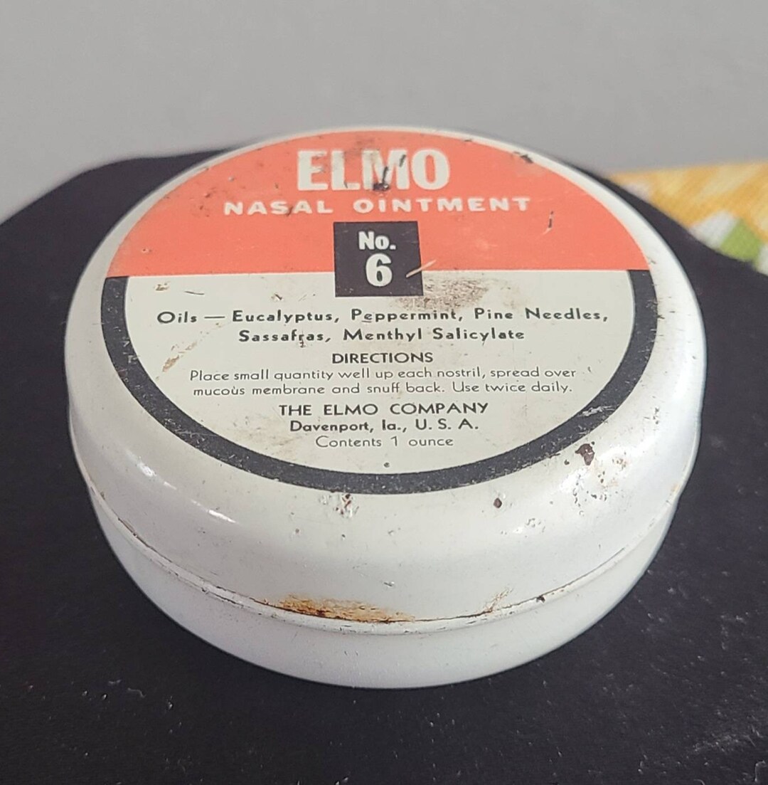 Vintage Elmo Nasal Ointment Tin. - Etsy