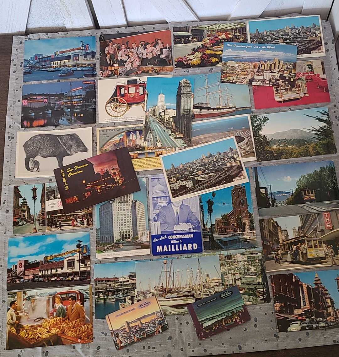 30 Vintage San Francisco California Post Cards - Etsy