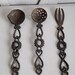 Vintage Cast Iron Triple Heart Draining Spoon Ladel With - Etsy