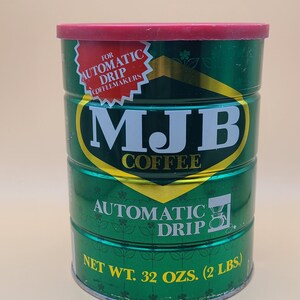 Vintage MJB Coffee Can - Etsy