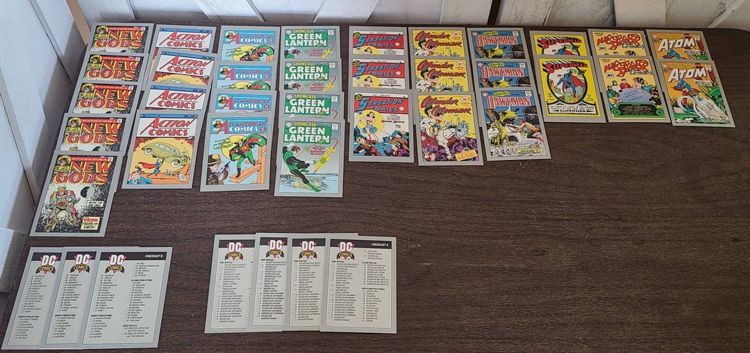 Lot of 32 DC Comics Trading Cards From 1991 - Etsy