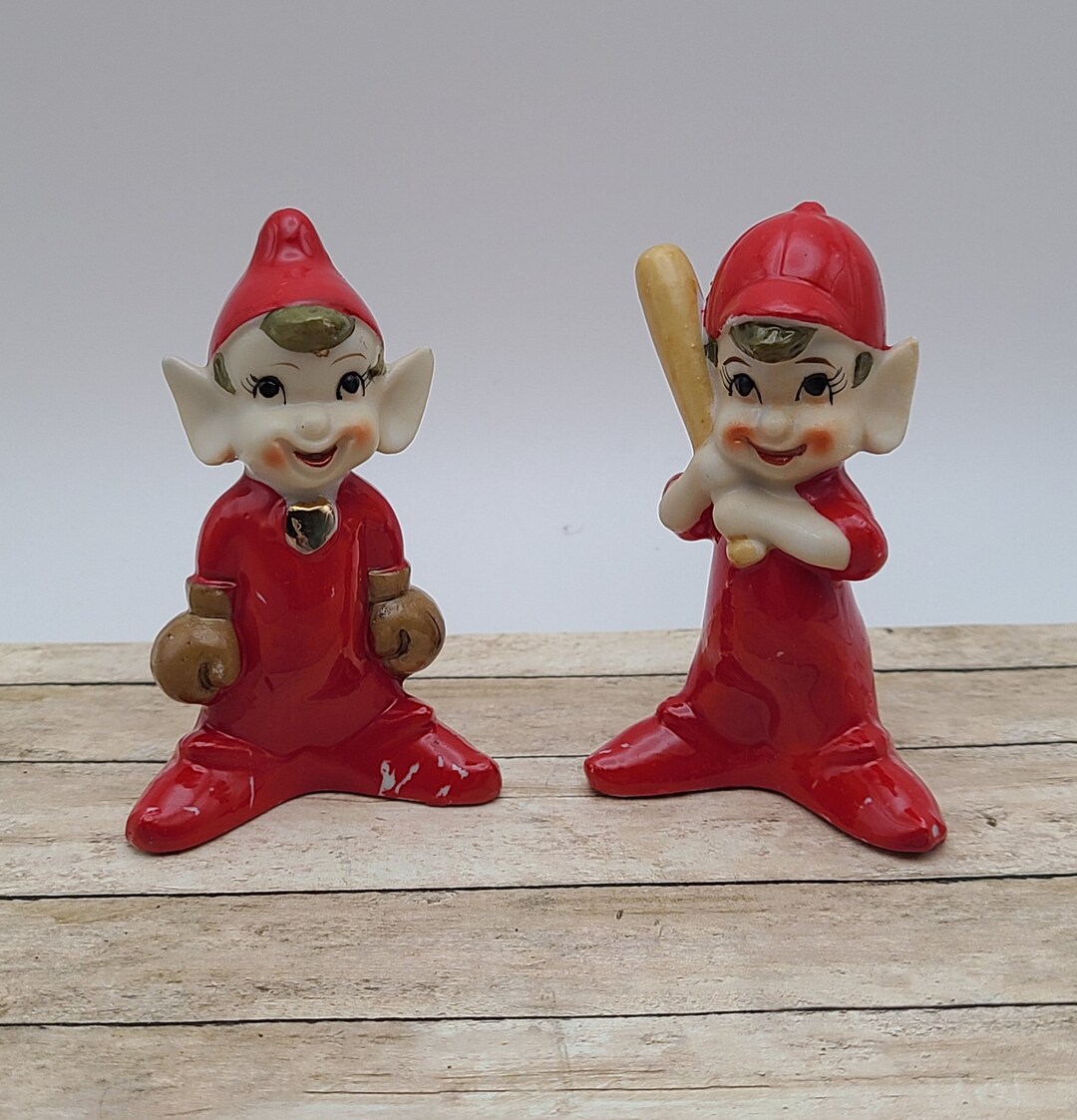 Vintage Pixie Salt and Pepper Shakers - Etsy