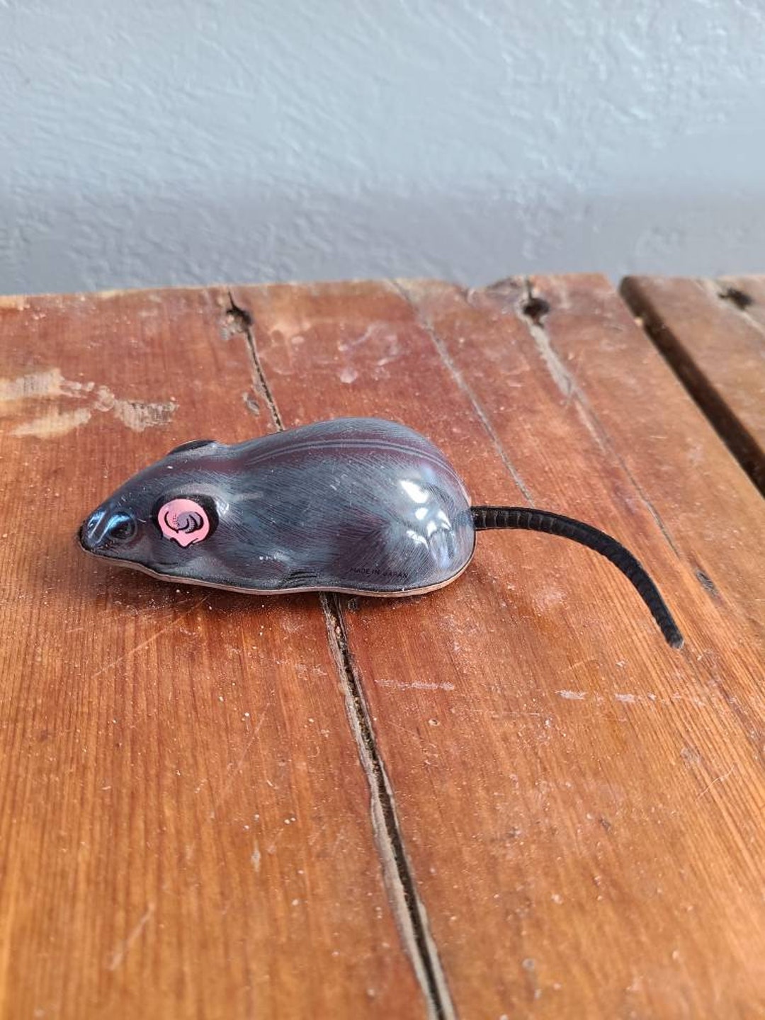 Antique Tin Toy Mouse on Wheels. - Etsy