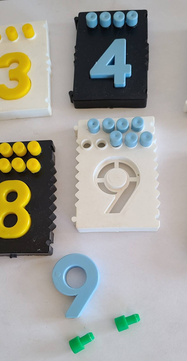 Vintage 1 to 10 Peg Puzzle Number Counting Learning Game. - Etsy