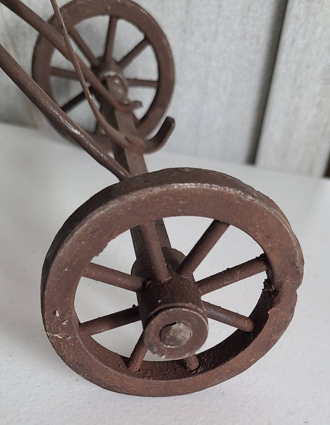 Vintage Cast Iron Miniature Tricycle - Etsy