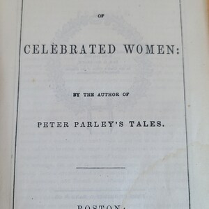 Set of 2 Cabinet Library Books, Celebrated Women and Customs of the ...