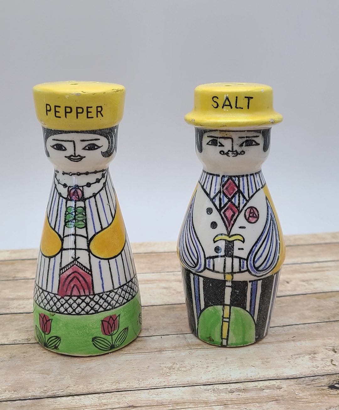 Vintage Man and Woman Salt and Pepper Shakers - Etsy