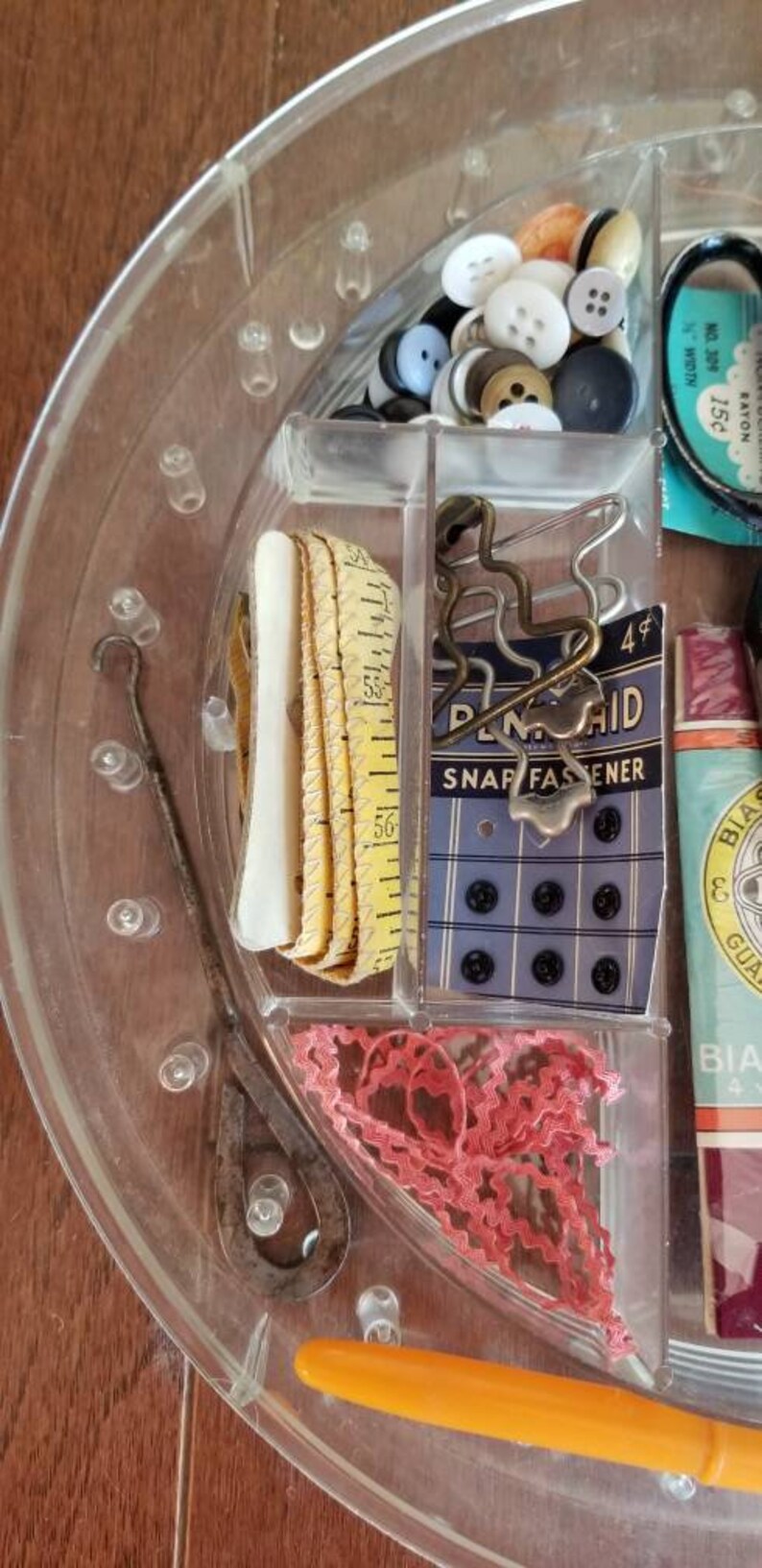 Vintage Sewing Kit With Vintage Notions | Etsy