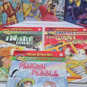 Set of 6 the Magic School Bus Books - Etsy