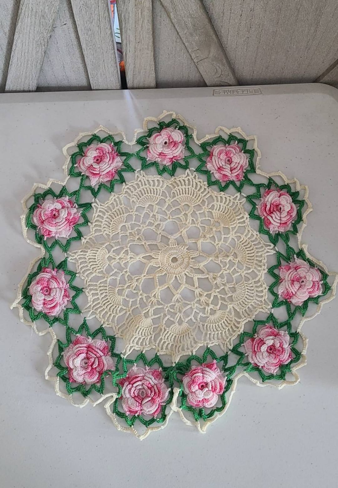 Vintage Hand Crocheted Doily. - Etsy