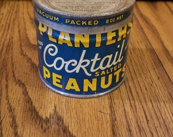 Planters Peanuts Tin | Etsy