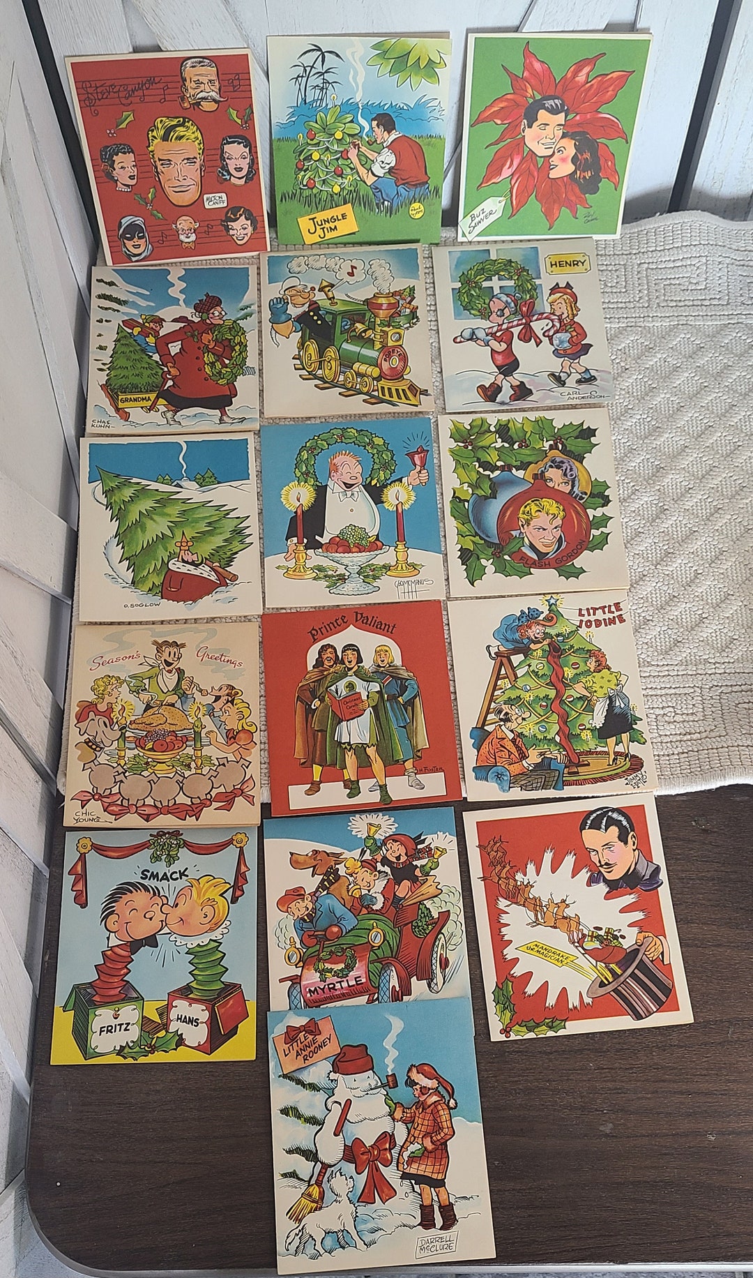 16 Vintage Popular Comics Christmas Cards - Etsy