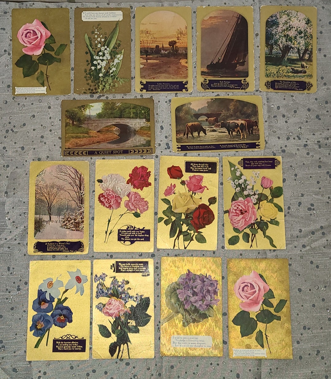 15 Vintage Sympathy Post Cards - Etsy