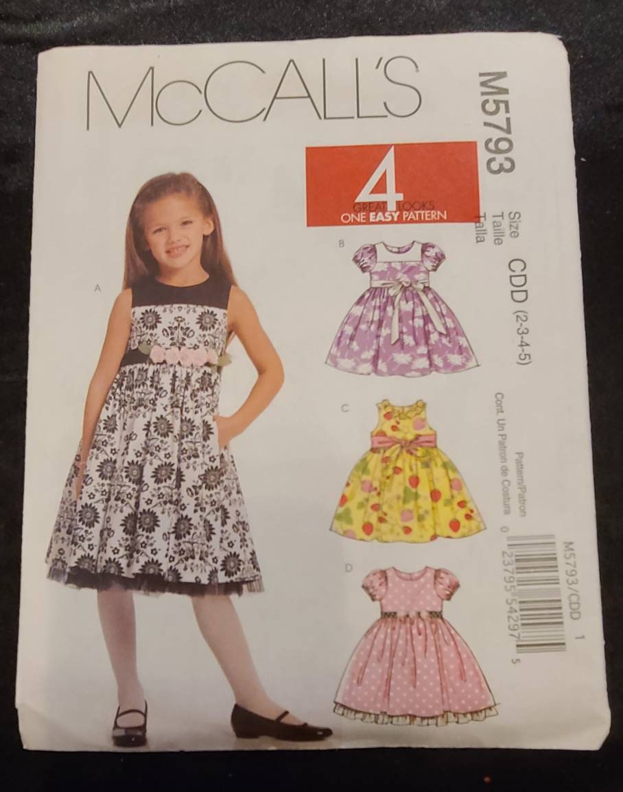 Mccall's Girls Patterns. - Etsy