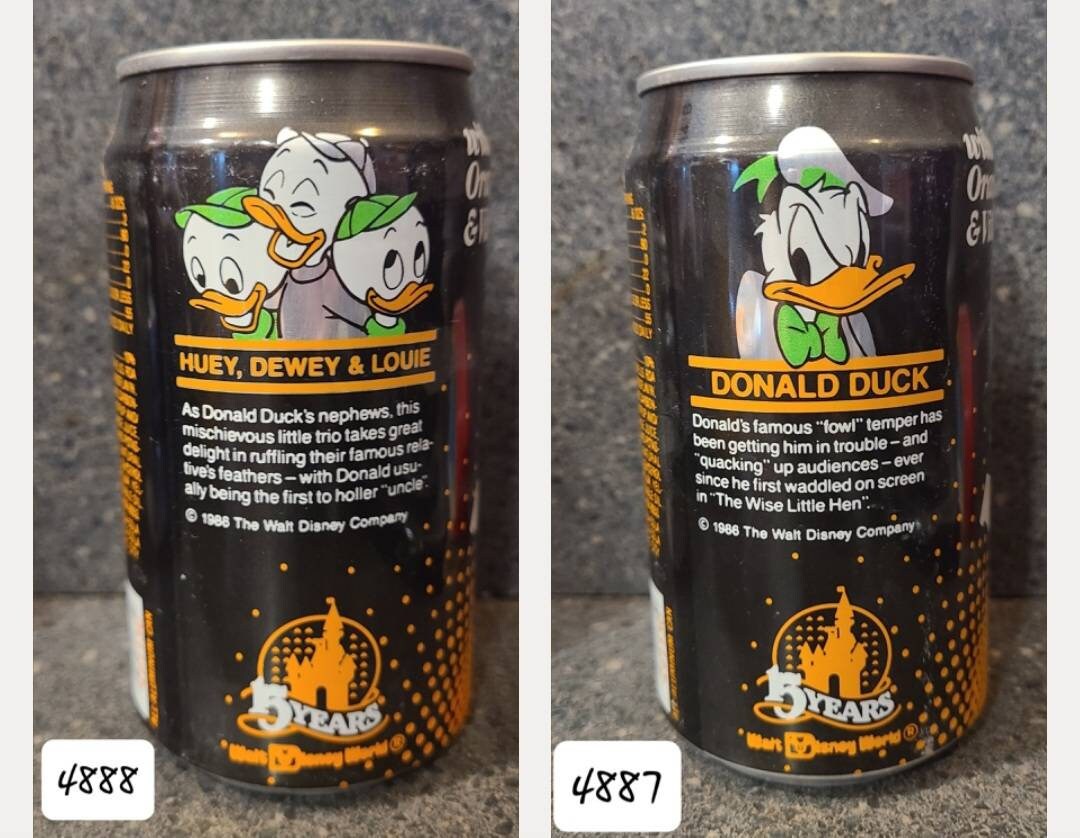 Vintage Empty Disney 12 Oz. Minute Maid Orange Cans 2 Different Styles ...