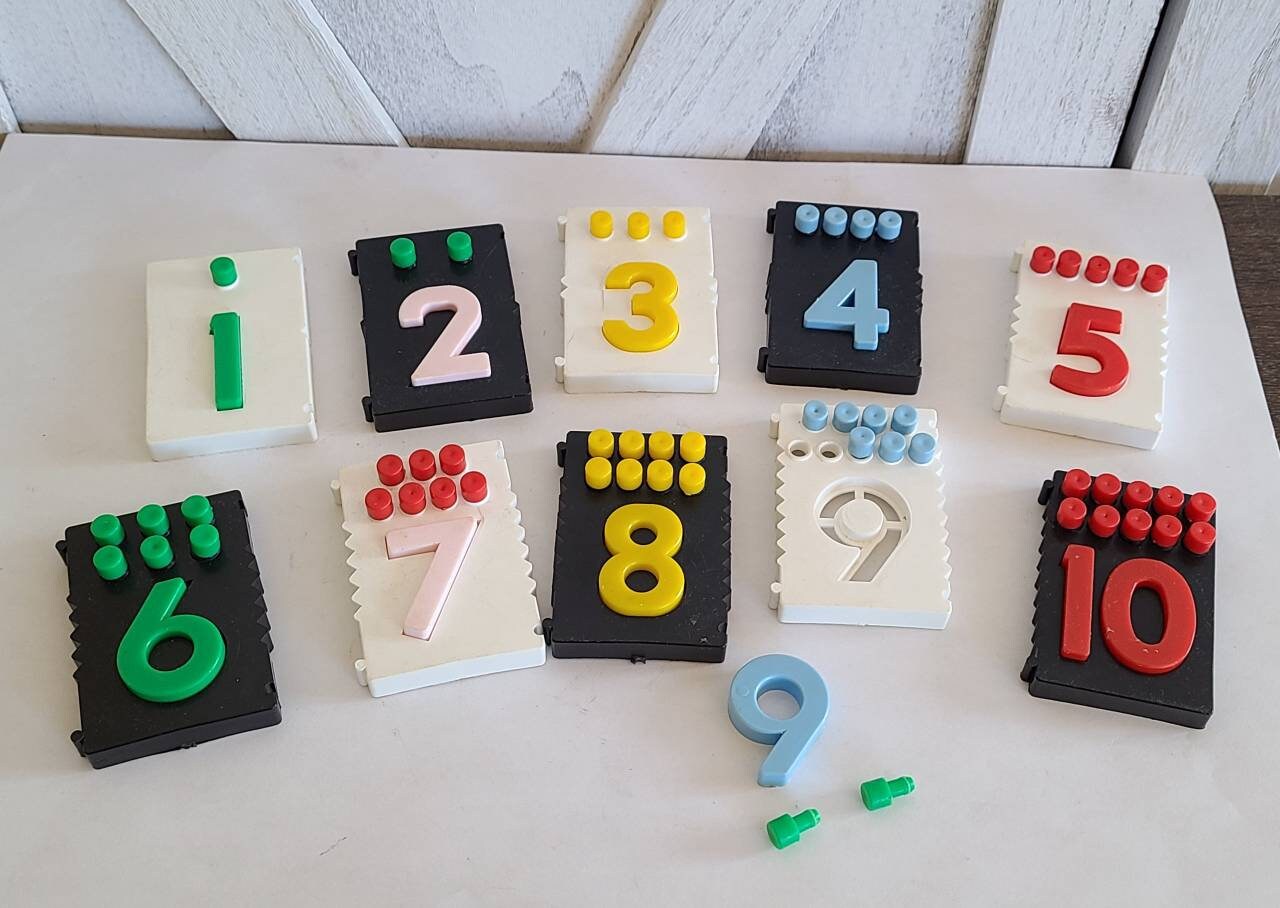 Vintage 1 to 10 Peg Puzzle Number Counting Learning Game. - Etsy