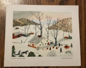 Grandma Moses, Grandma Moses Print, Vintage Americana, Country Home ...