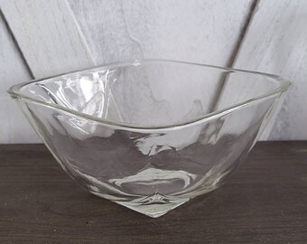 Square Glass Bowl - Etsy