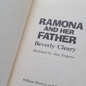Ramona and Her Father by Beverly Cleary - Etsy