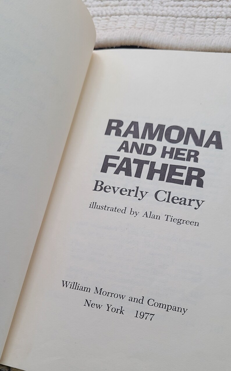 Ramona and Her Father by Beverly Cleary - Etsy