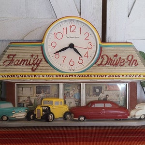 Vintage Family Drive in Wall Clock. - Etsy