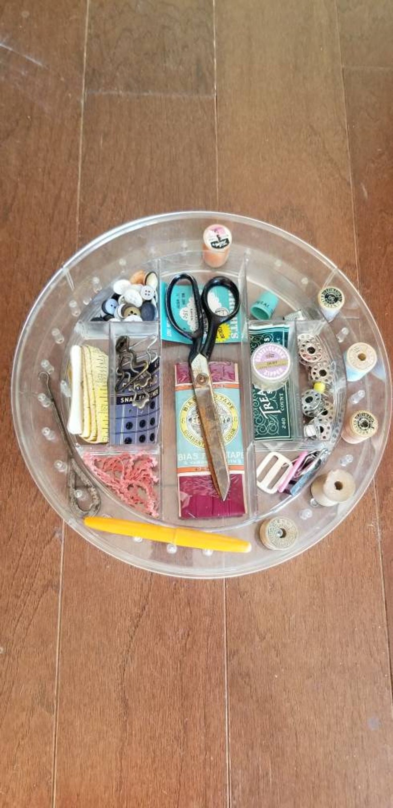 Vintage Sewing Kit With Vintage Notions | Etsy