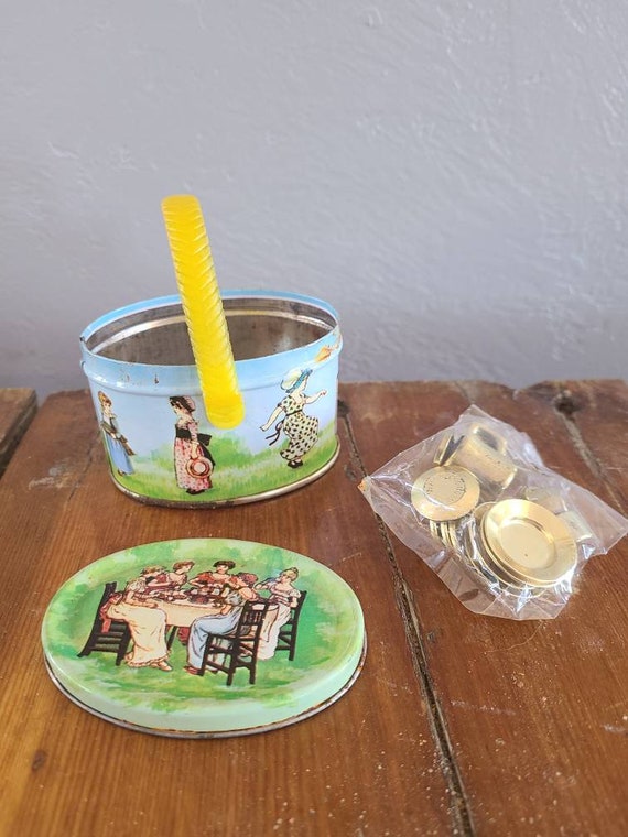 Miniature Tea Set in a Decorative Tin. - Etsy