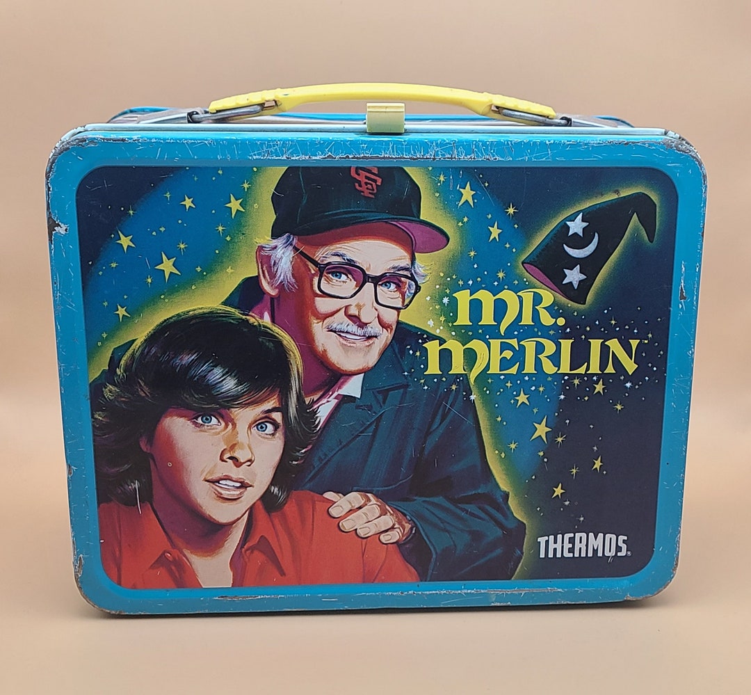 Vintage Mr. Merlin Metal Lunch Box - Etsy