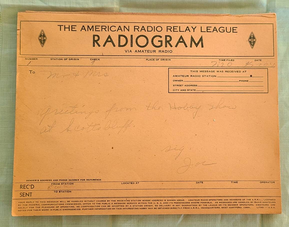 Pad of Radiogram Relay Papers. - Etsy