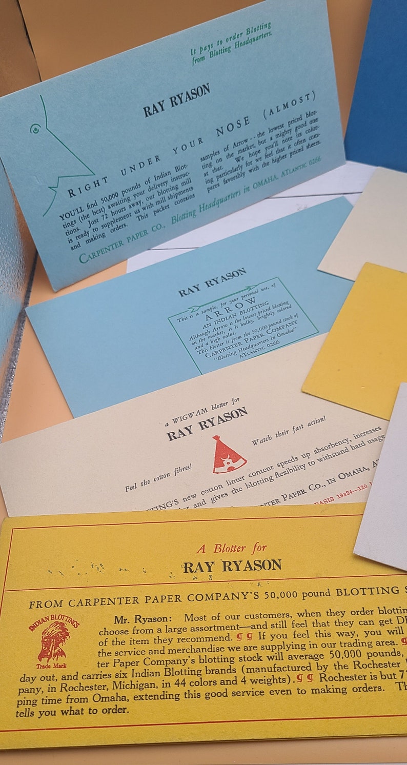 Vintage Advertising Ink Blotting Papers - Etsy