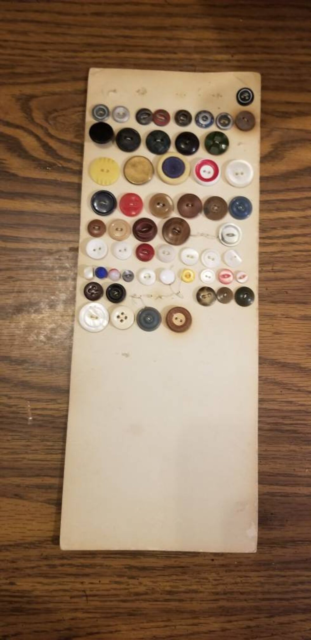 Vintage Buttons on Original Button Card. - Etsy