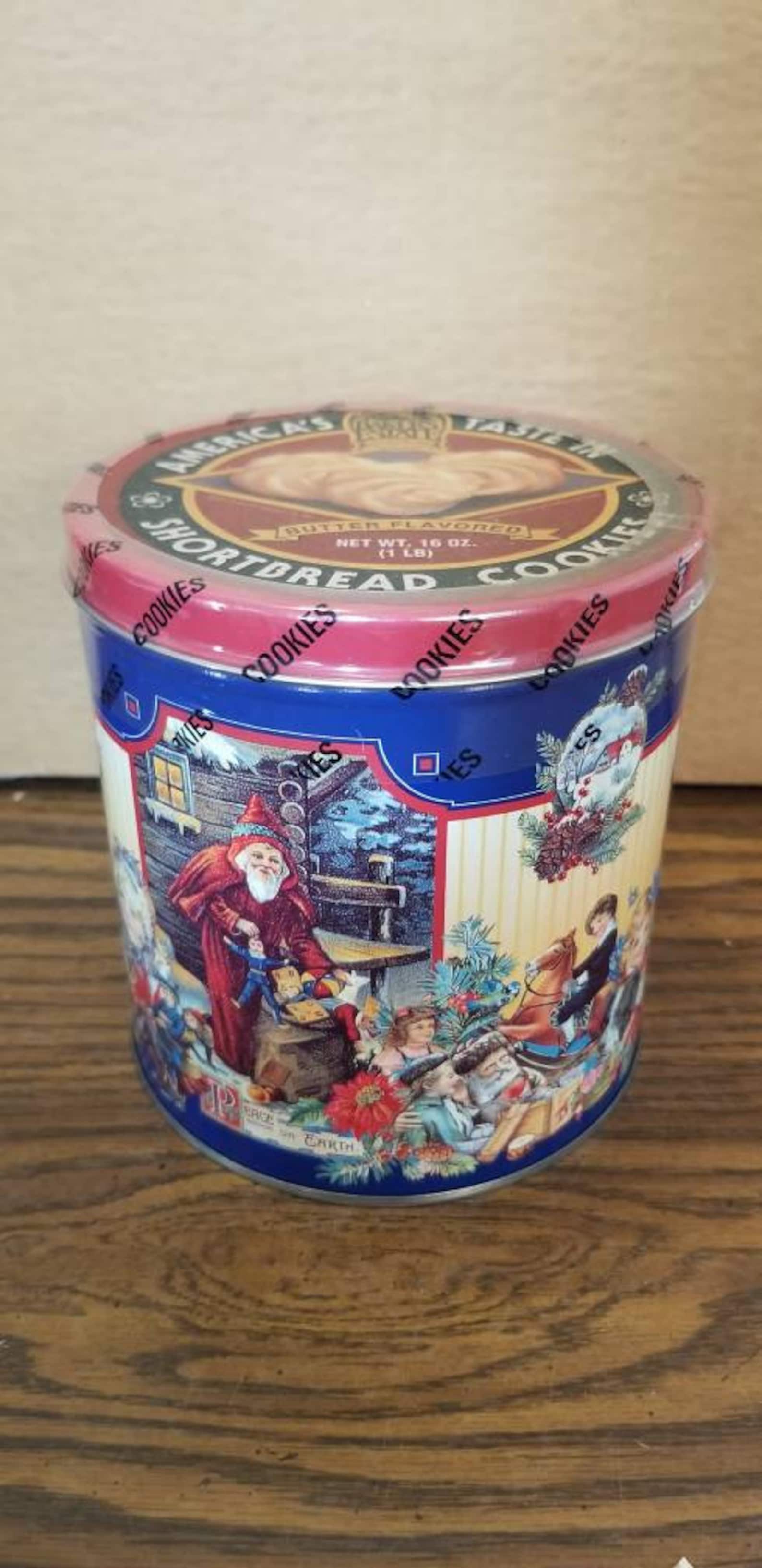 Vintage 16 Oz. Shortbread Cookie Tin, With a Christmas Scene. - Etsy