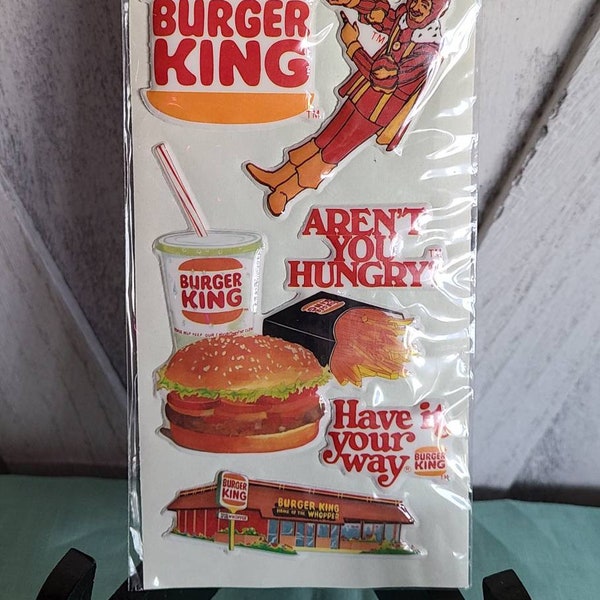 Burger King Stickers - Etsy