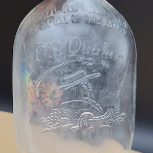 Vintage Old Quaker Whiskey Alcohol Bottle - Etsy