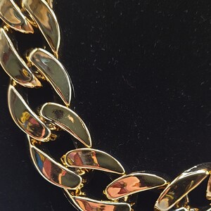 Vintage Large Chunky Fake Gold Chain Necklace - Etsy