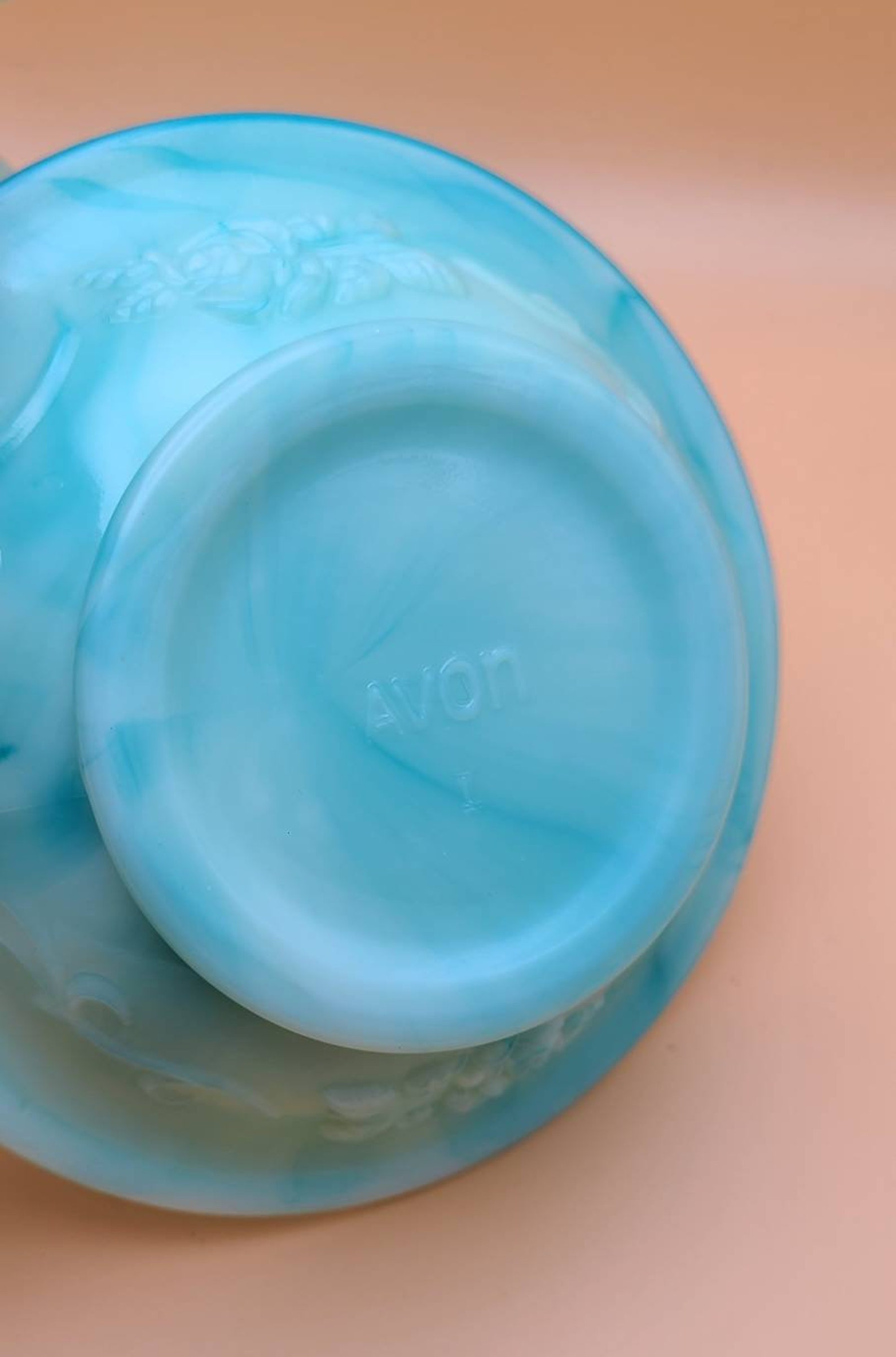 Vintage Empty Avon Floral Pitcher and Bowl - Etsy