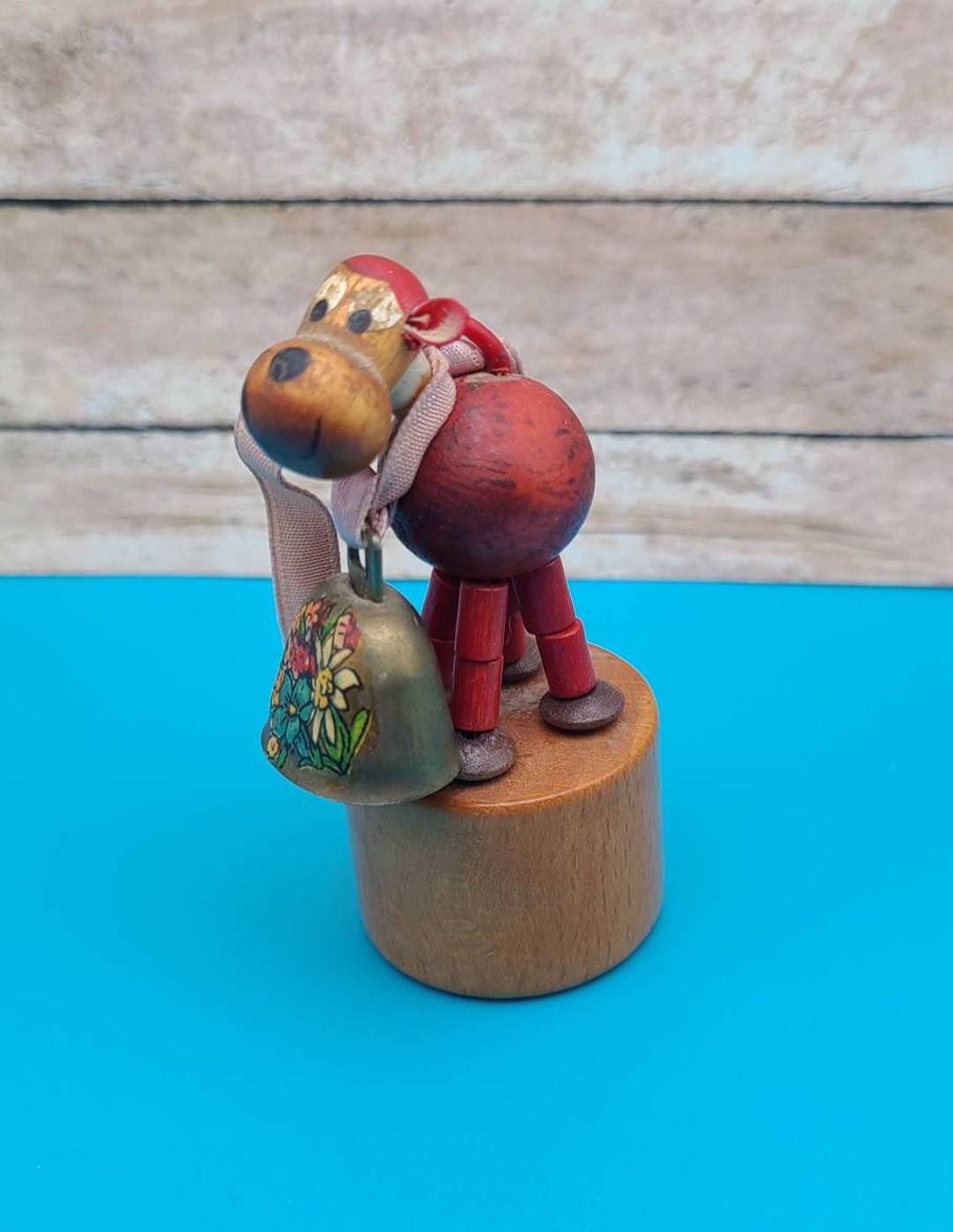 Vintage Wooden Push Toy. - Etsy