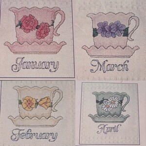 Tea Cup Afghan Series Cross Stitch Pattern - Etsy