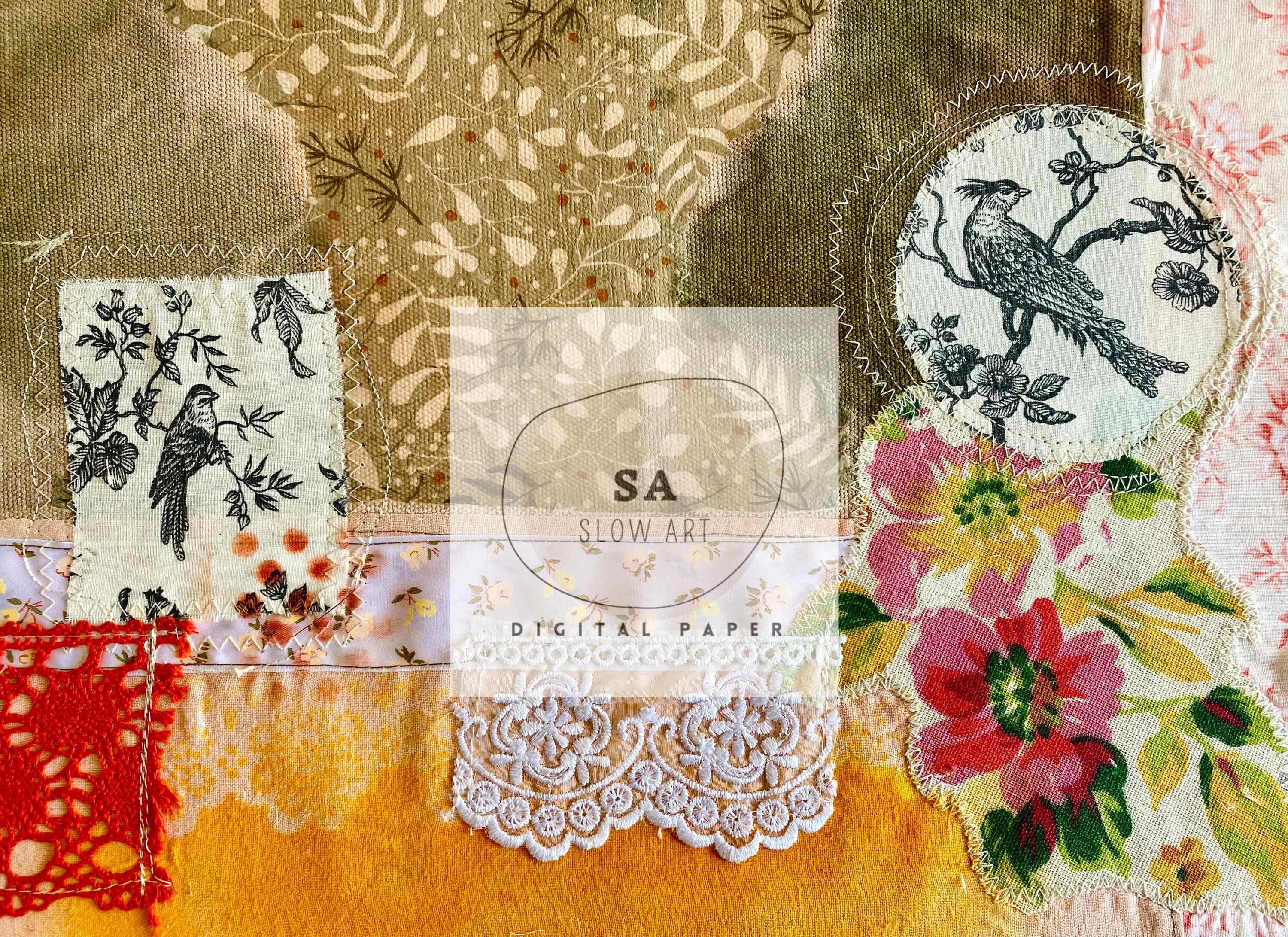 Digital Printable Paper, Instant Download. Scrap Journaling Kit. Birds ...