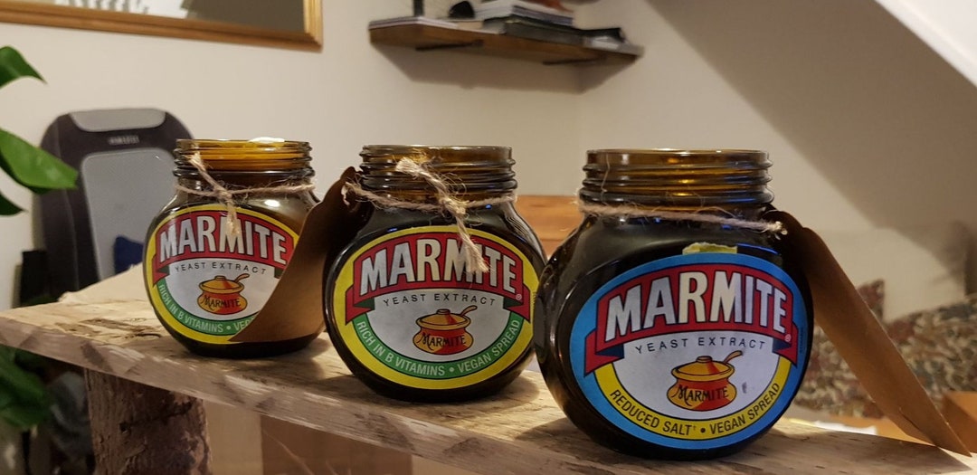 Handmade Beeswax Marmite Jar Candle, Unscented - Etsy UK