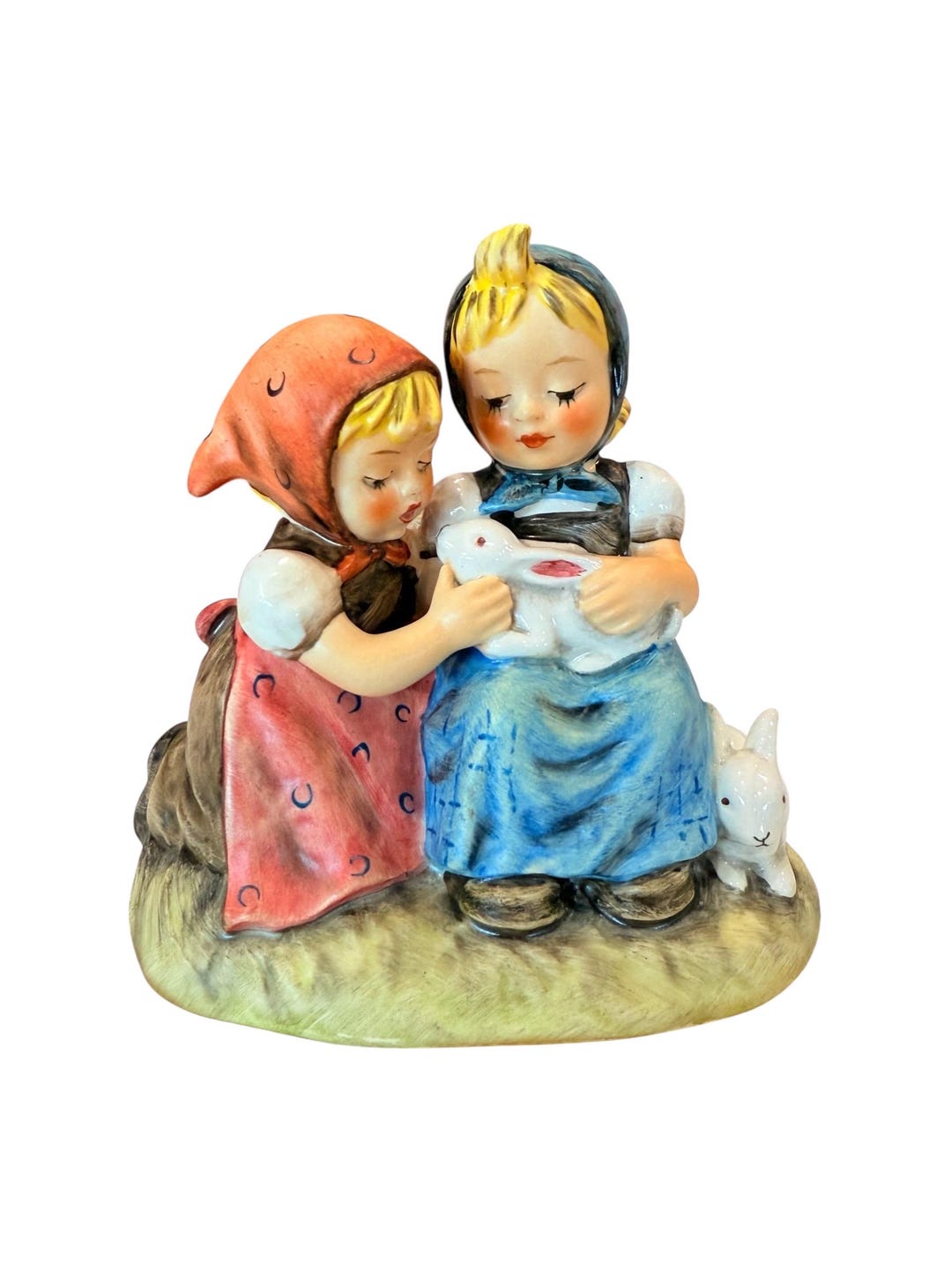 Vintage Hummel Porcelain Figurine “ Easter Time “ 4 1/4 ” High Girls ...