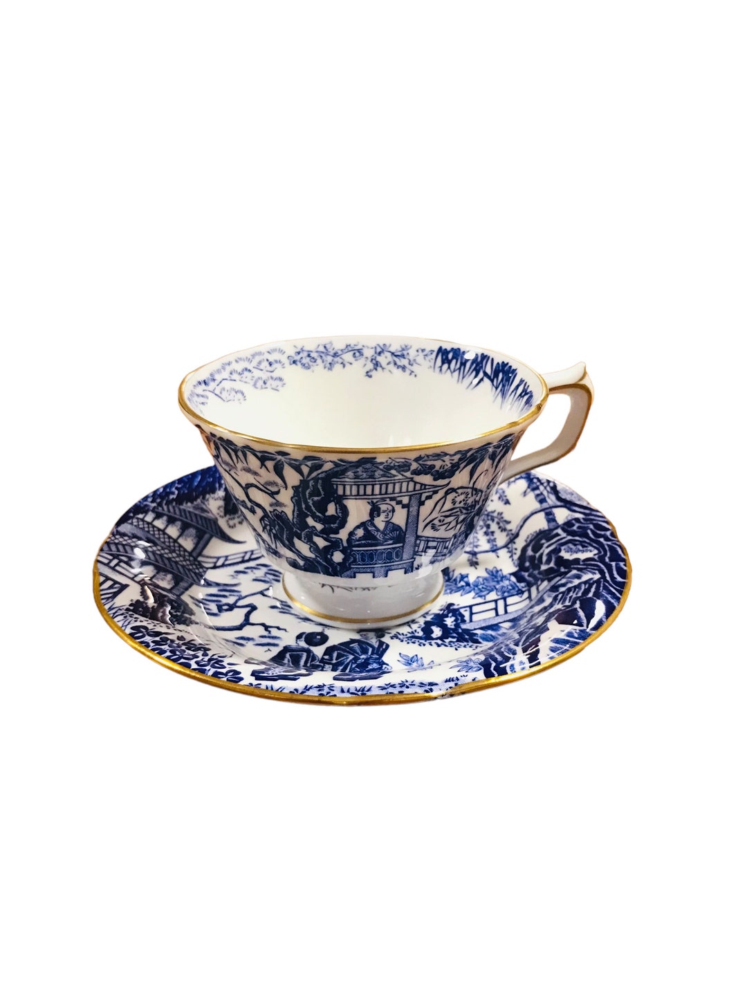 Vintage Royal Crown Derby Mikado Pattern Oriental Tea Cup and Saucer ...