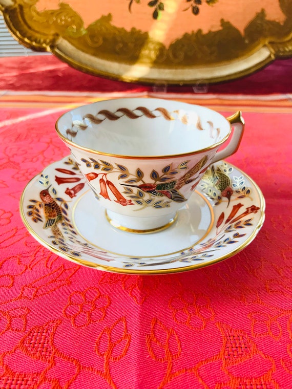 Classic Royal Crown Derby Tea Cup and Saucer With Handpainted | Etsy
