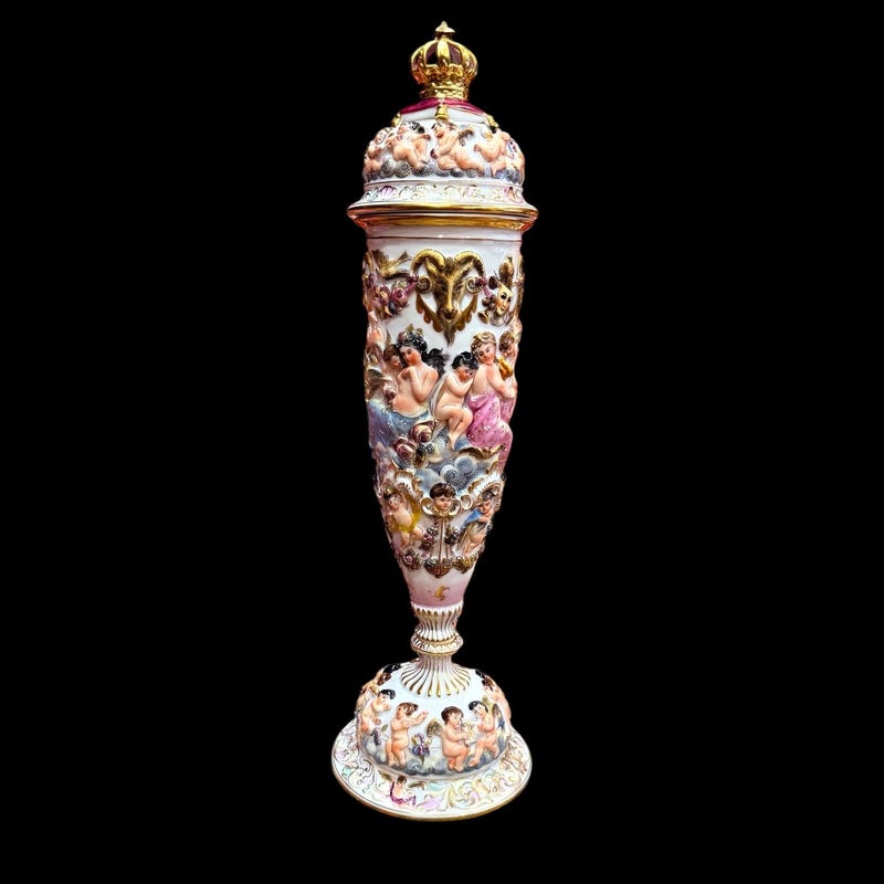 Capodimonte Urn - Etsy
