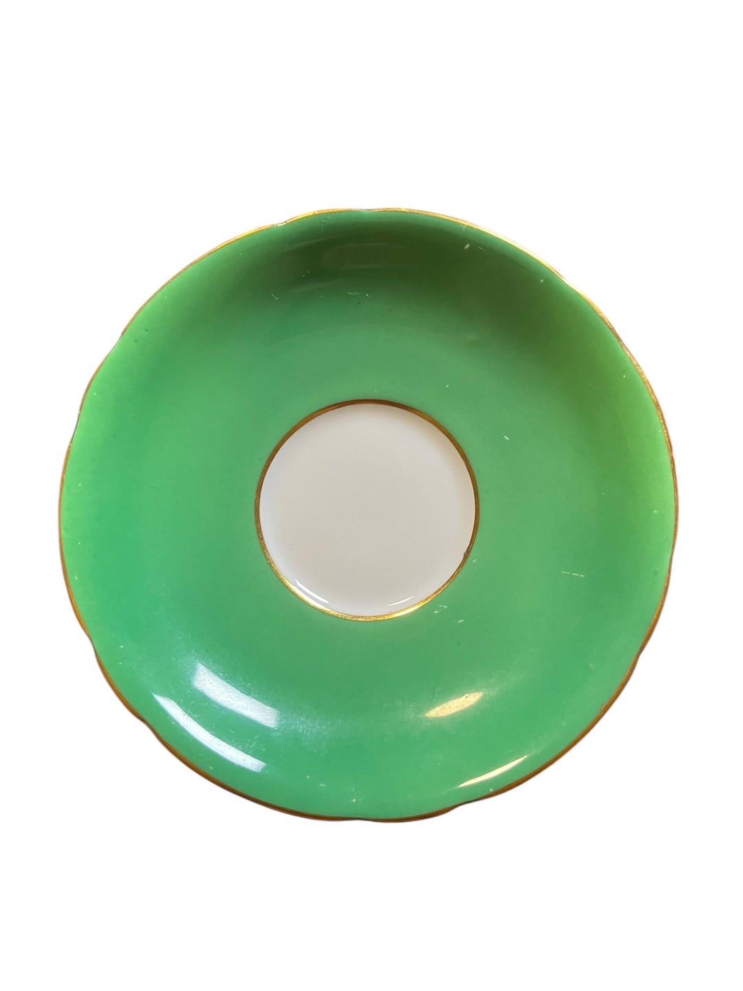 Vintage Aynsley Green Replacenent Saucer, Saucer Only, Saucer Orphan - Etsy