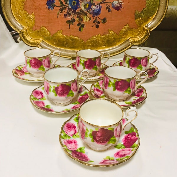 English Rose Tea Cup - Etsy